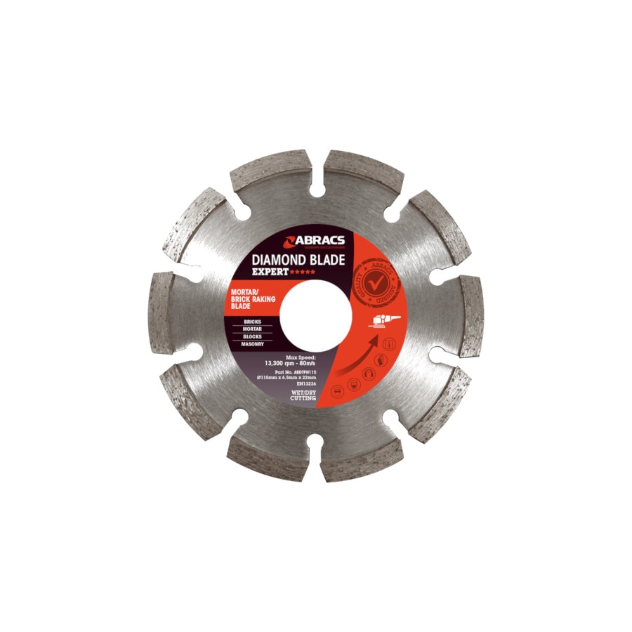 MORTAR/BRICK RAKING DIAMOND WHEEL